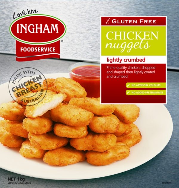 INGHAMS CHICKEN NUGGETS G/F 1KG - Brentcorp Foodservice & Bulk Barn