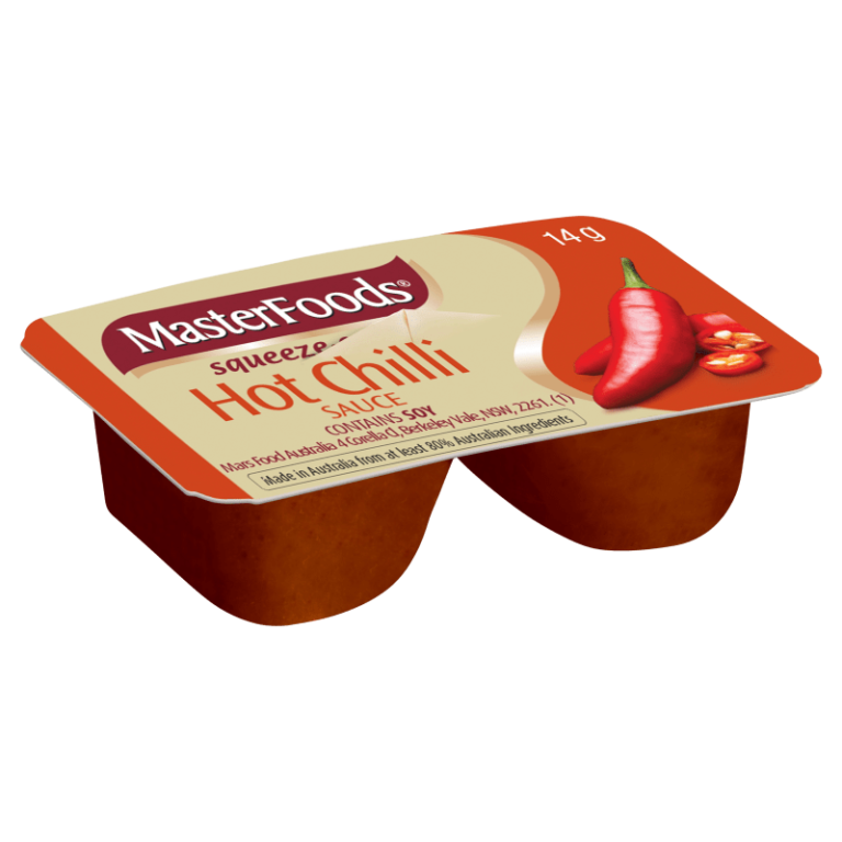 HOT CHILLI SAUCE - MASTERFOODS PCPORTIONS 100PC - Brentcorp Foodservice ...