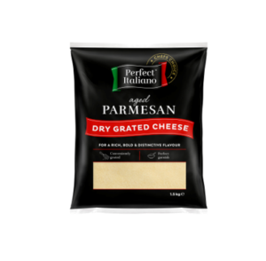CHEESE - PERFECT ITALIANO GRATED PARMESAN 1.5KG - Brentcorp Foodservice ...
