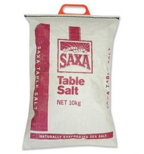 SAXA TABLE SALT 10KG - Brentcorp Foodservice & Bulk Barn
