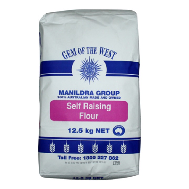 MANILDRA SELF RAISING FLOUR 12.5KG (1) - Brentcorp Foodservice & Bulk Barn