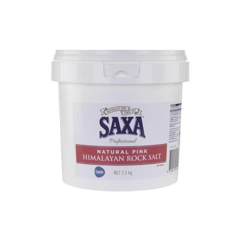 SAXA PINK HIMALAYAN SALT 2.5KG - Brentcorp Foodservice & Bulk Barn
