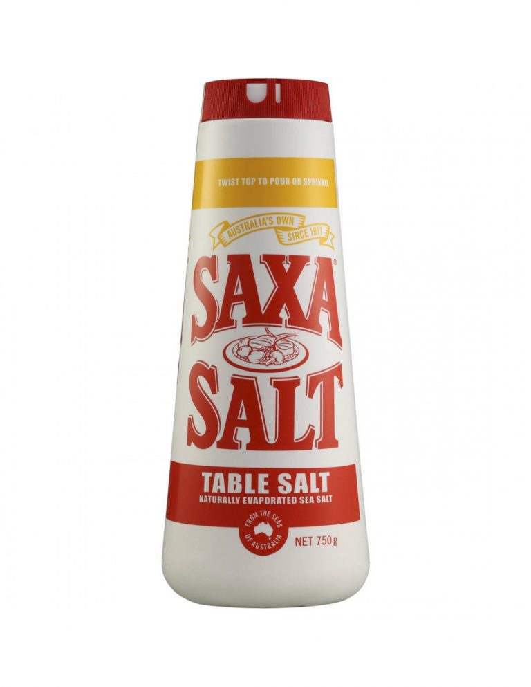 SAXA TABLE SALT 750G - Brentcorp Foodservice & Bulk Barn