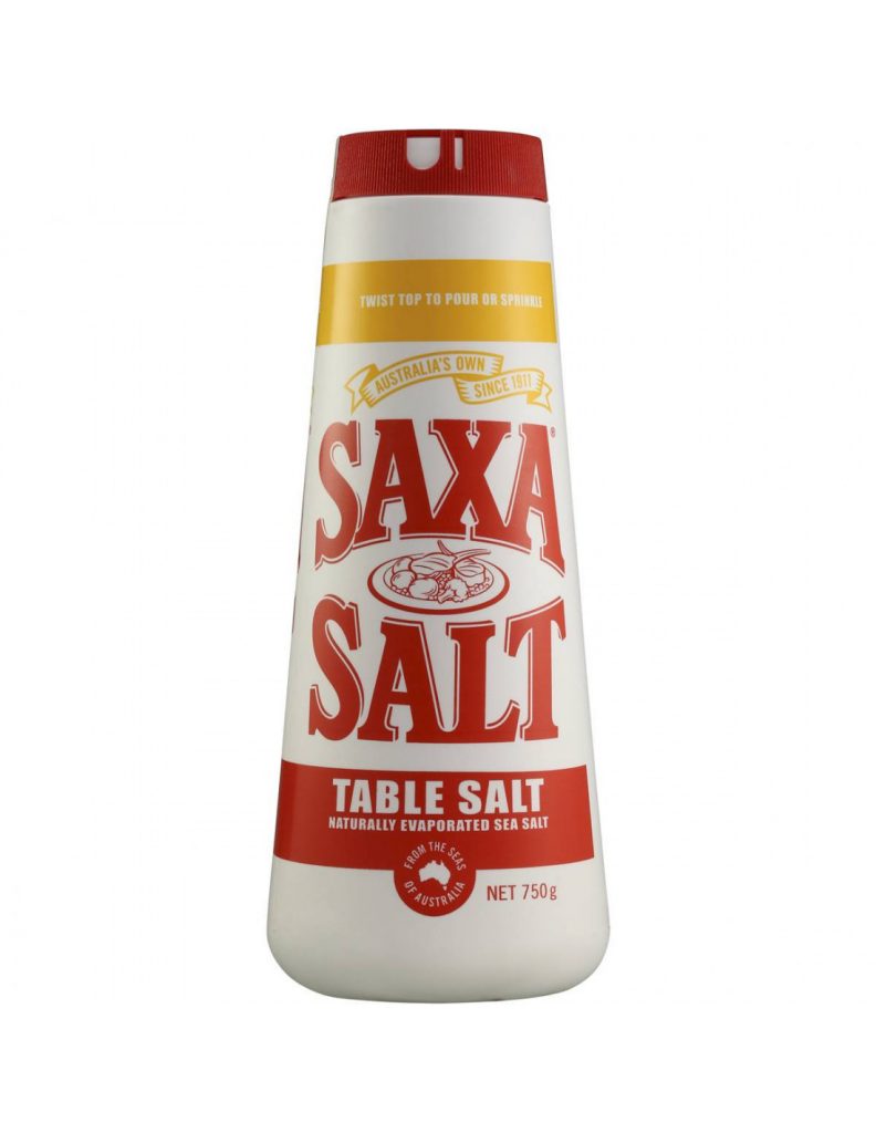SAXA TABLE SALT 750G - Brentcorp Foodservice & Bulk Barn
