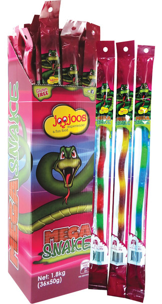 JOOJOO'S MEGA SNAKE 50G - Brentcorp Foodservice & Bulk Barn