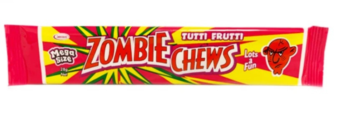 ZOMBIE CHEWS TUTTI FRUTTI 28G - Brentcorp Foodservice & Bulk Barn