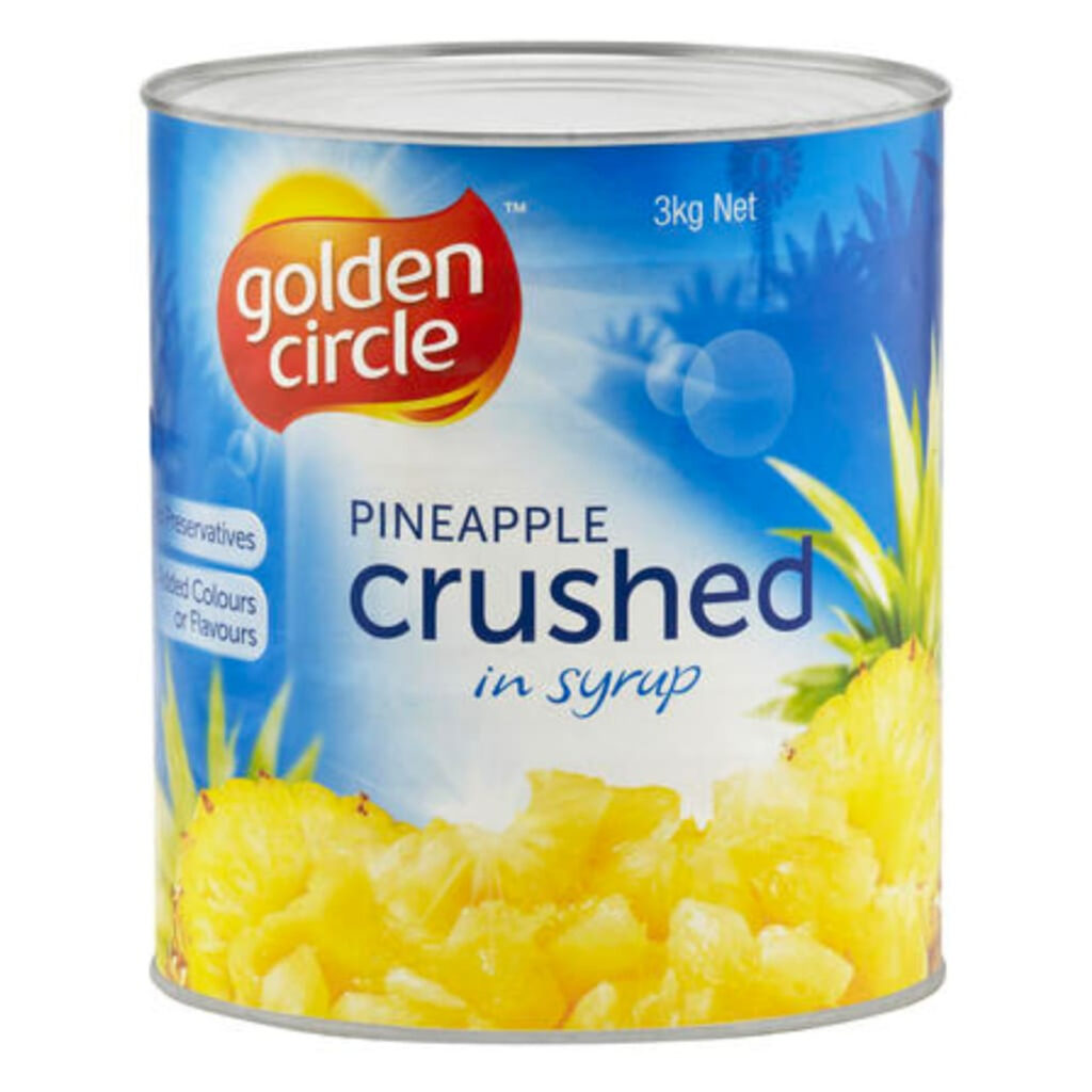 GOLDEN CIRCLE PINEAPPLE CRUSHED 3KG - Brentcorp Foodservice & Bulk Barn
