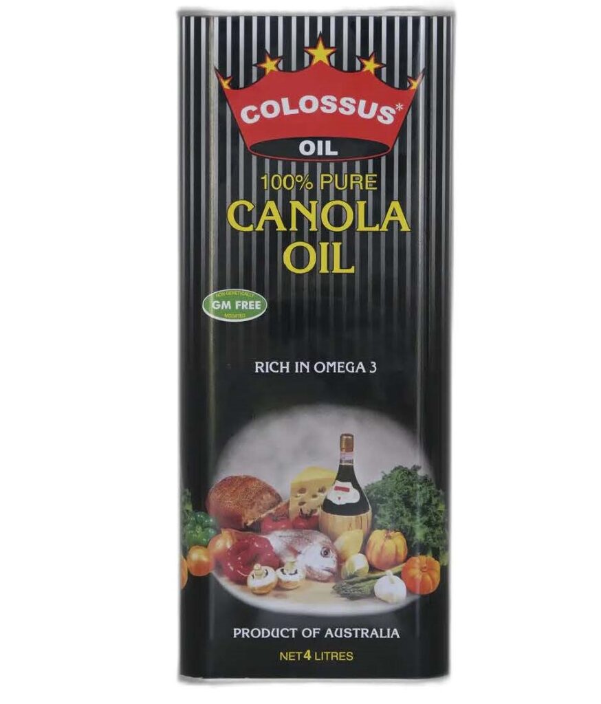 COLOSSUS CANOLA OIL 4LT - Brentcorp Foodservice & Bulk Barn